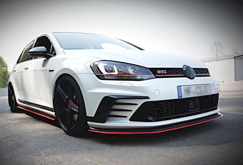FRONT SPLITTER VW GOLF MK7 GTI CLUBSPORT 2016 2017 SCC Performance
